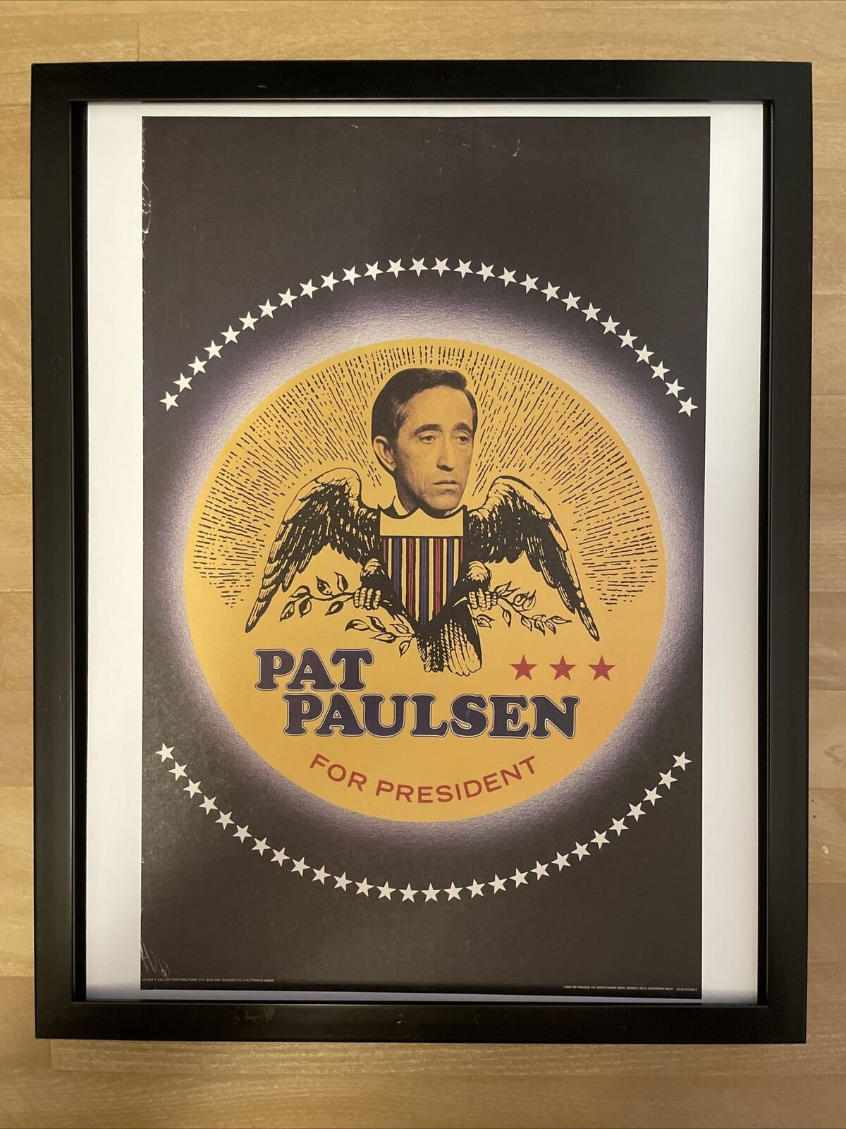 Framed Presidential Campaign Poster, Pat Paulsen, 1968 - Etsy