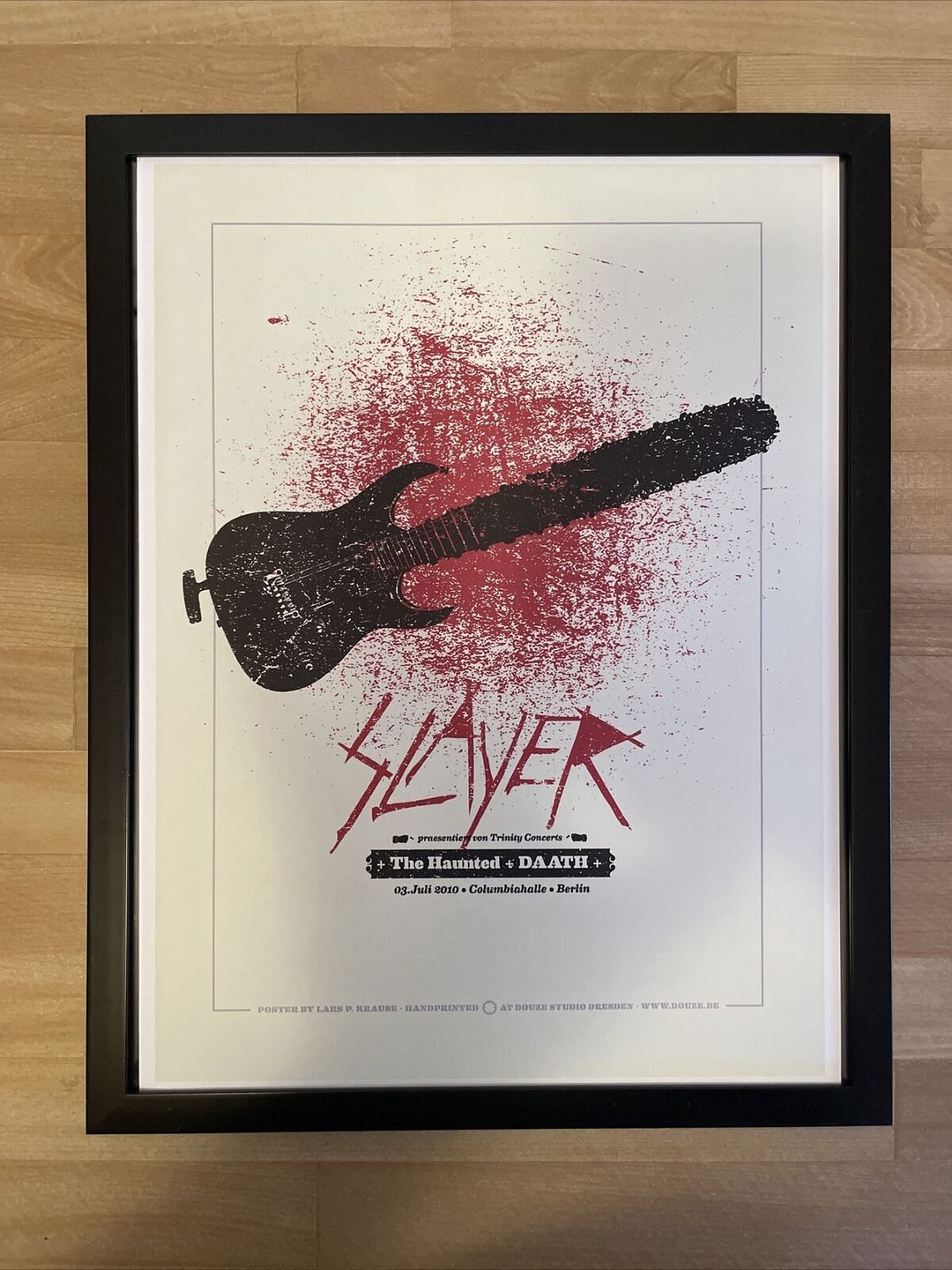SLAYER, Framed Poster, Berlin, Germany, 2010 - Etsy