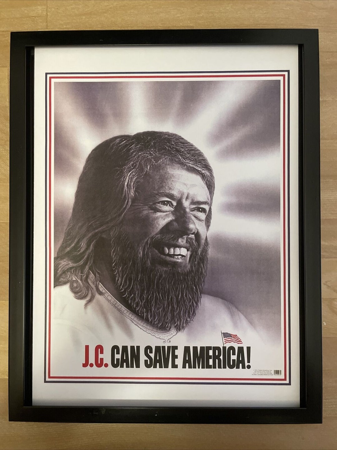 Framed Presidential Campaign Poster, Jimmy Carter, Democrat, 1976 - Etsy