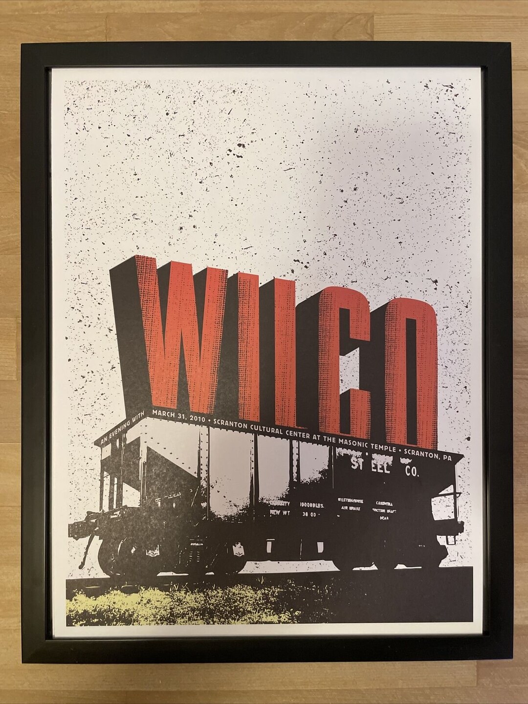 Framed Wilco Poster Scranton Pa 2010 - Etsy