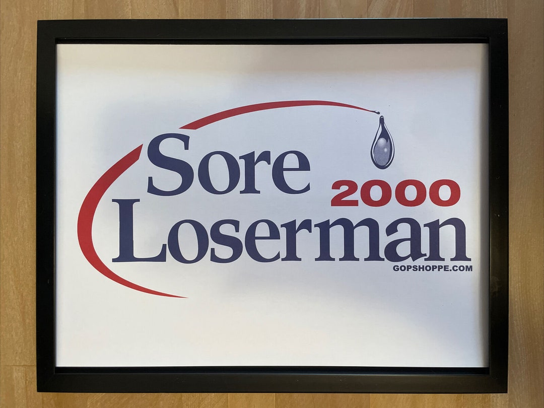 Framed Presidential Campaign Poster, George W Bush, Al Gore, 2000 - Etsy