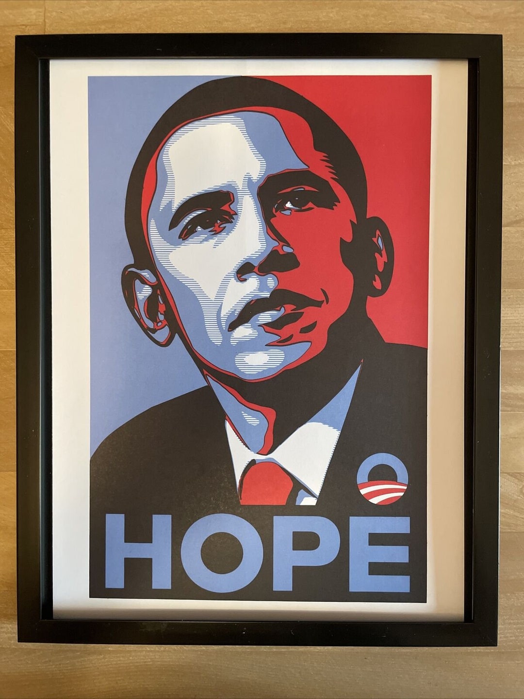 Framed Presidential Campaign Poster, Barack Obama, Democrat, 2008 - Etsy