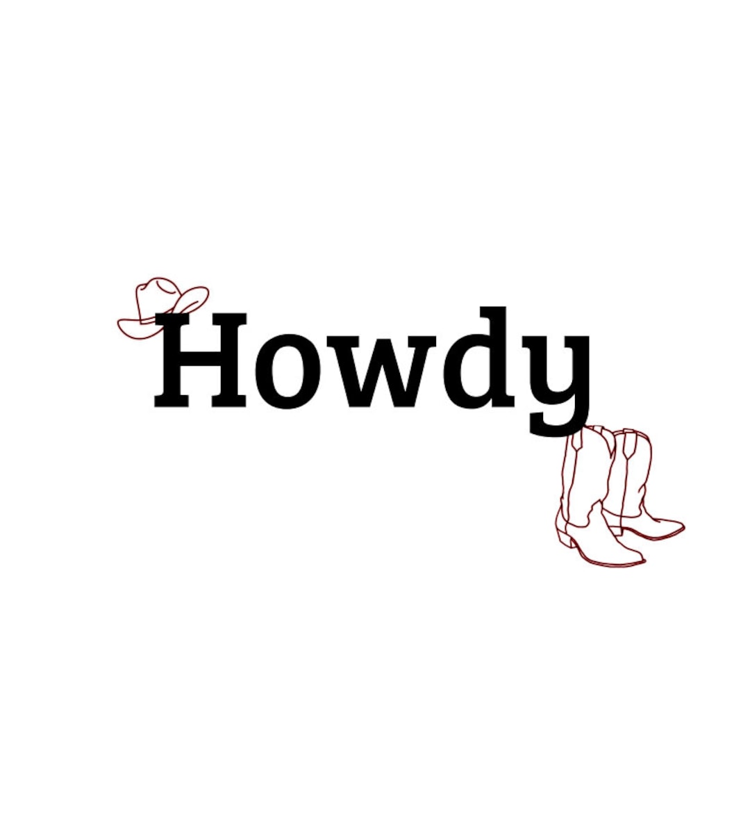 Howdy Digital Wall Art - Etsy