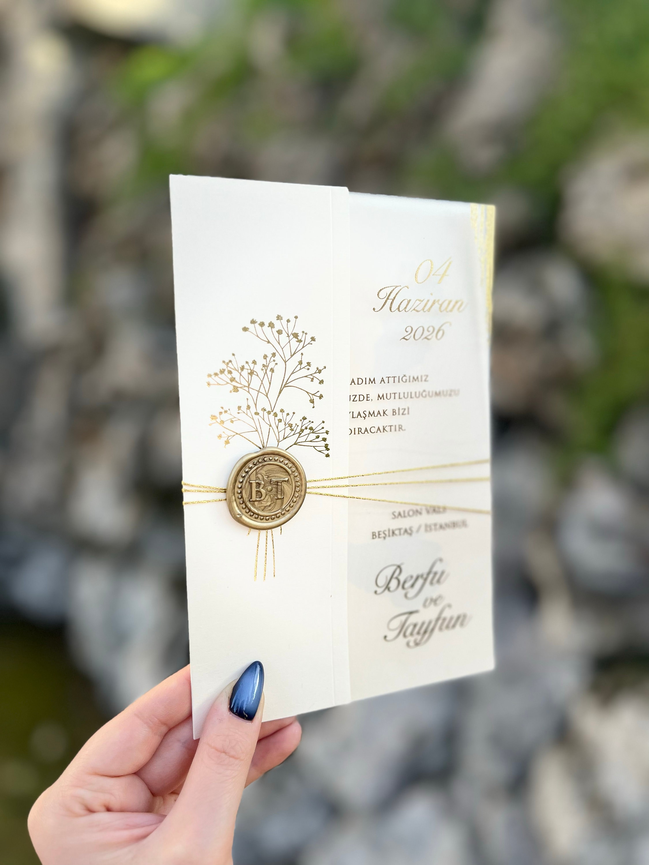 Folded Cream and Gold Wedding Invitation Unique Ivory - Etsy