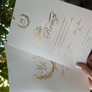 Elegant Pearl White Wedding Invitation, Pearl White Invitation ...