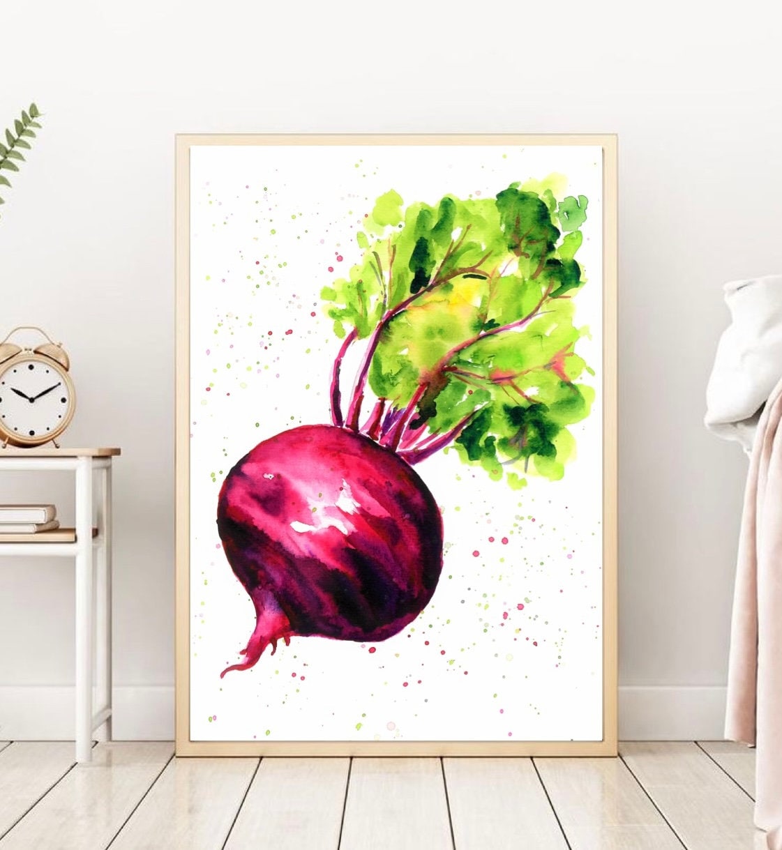 Beet Print Vegetables Wall Art Watercolor Print Beet Art Kitchen Wall ...