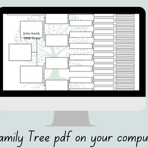 Blank Printable A4 Family Tree Template - 6 Generations - Etsy