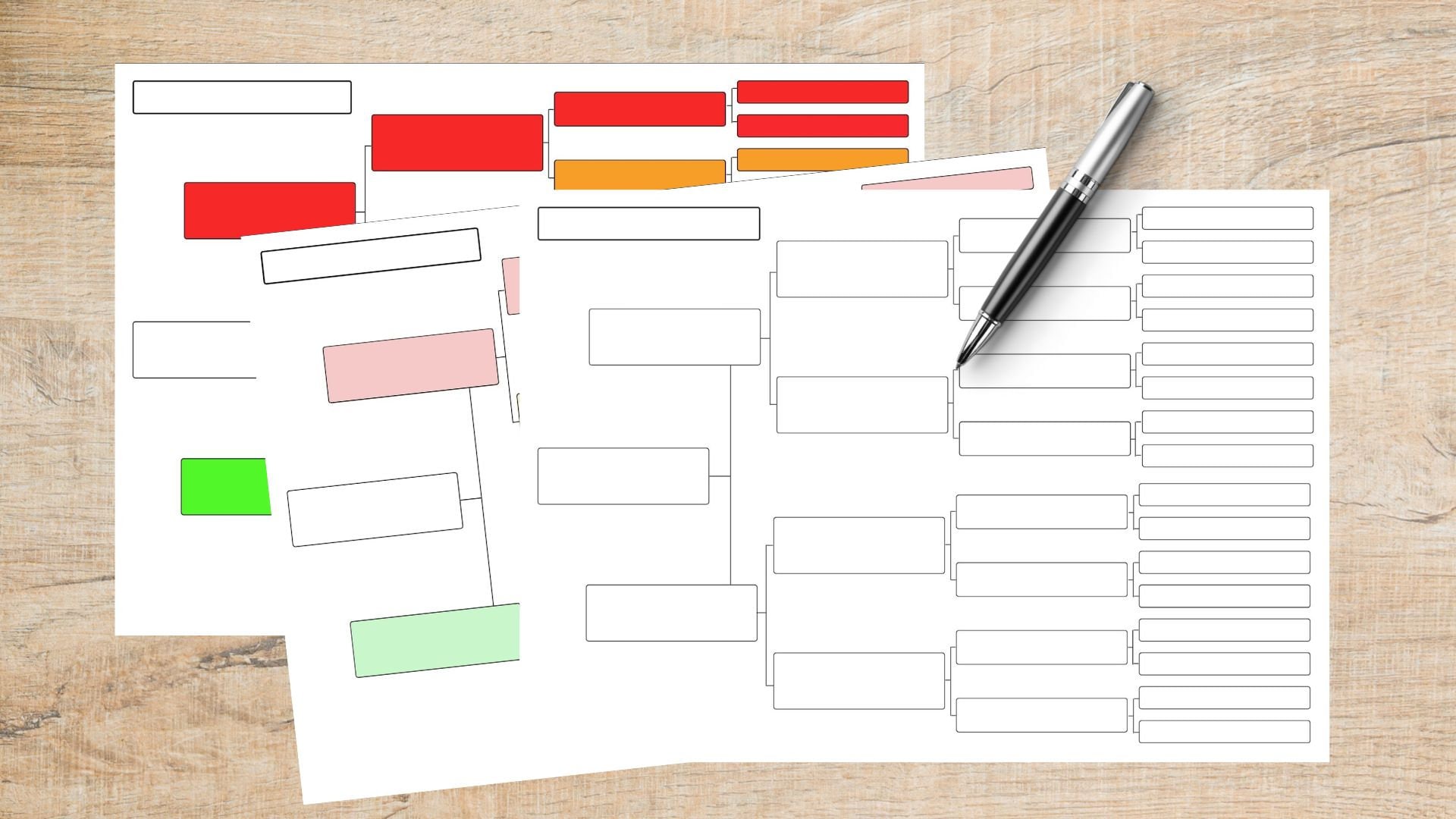 Blank Printable A4 Family Tree Template - 5 Generations - Etsy