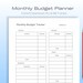 Monthly Budget Planner & Bill Tracker - A4, A5, Half US Letter and US ...