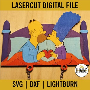 Digital Cutting File - the Simpsons Wall Keychain: Homer and Marge - Etsy