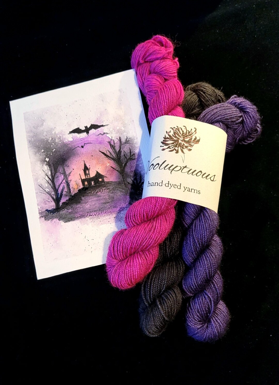 Silky Stocking Goth Juice Miniskeinset Merino, Yak, Nylon Hand-dyed - Etsy