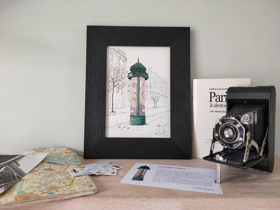 What Makes... Paris Morris Column. Watercolor Illustration - Etsy