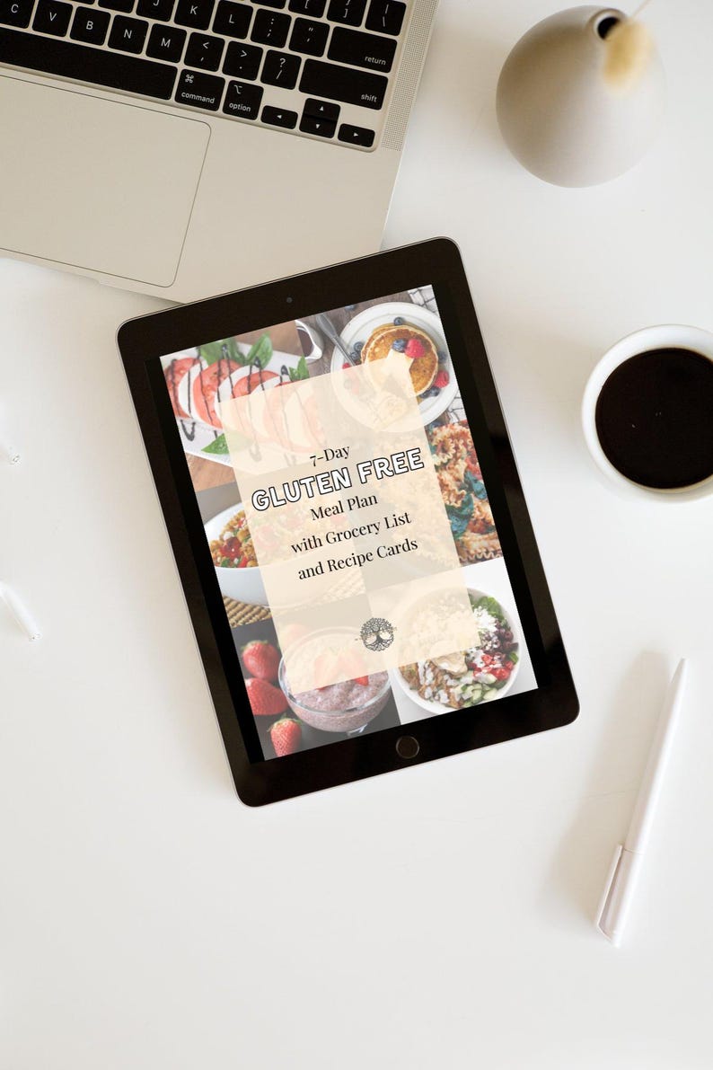 7-day Gluten Free Meal Plan With Grocery List & Recipe Cards - Whole ...