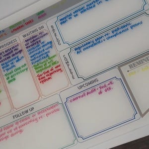 Acrylic Dry-erase Productivity Booster Kanban Board for Projects, Work ...