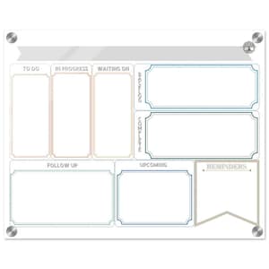 Acrylic Dry-erase Productivity Booster Kanban Board for Projects, Work ...