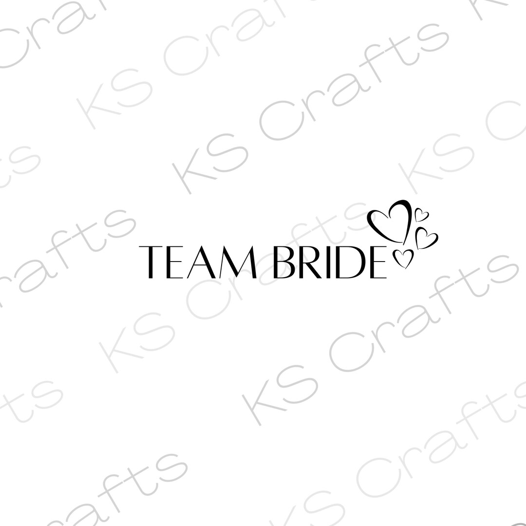 Team Bride SVG PNG JPEG, Wedding Digital Prints, Digital Download ...