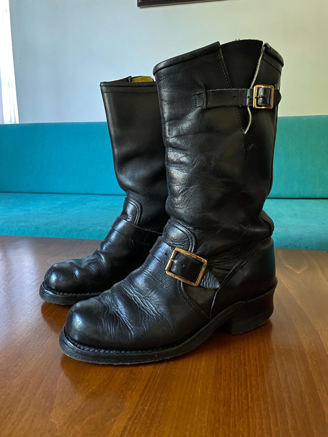 Vintage 1950s Santa Rosa Brand Engineer Motorcycle Boots - Etsy
