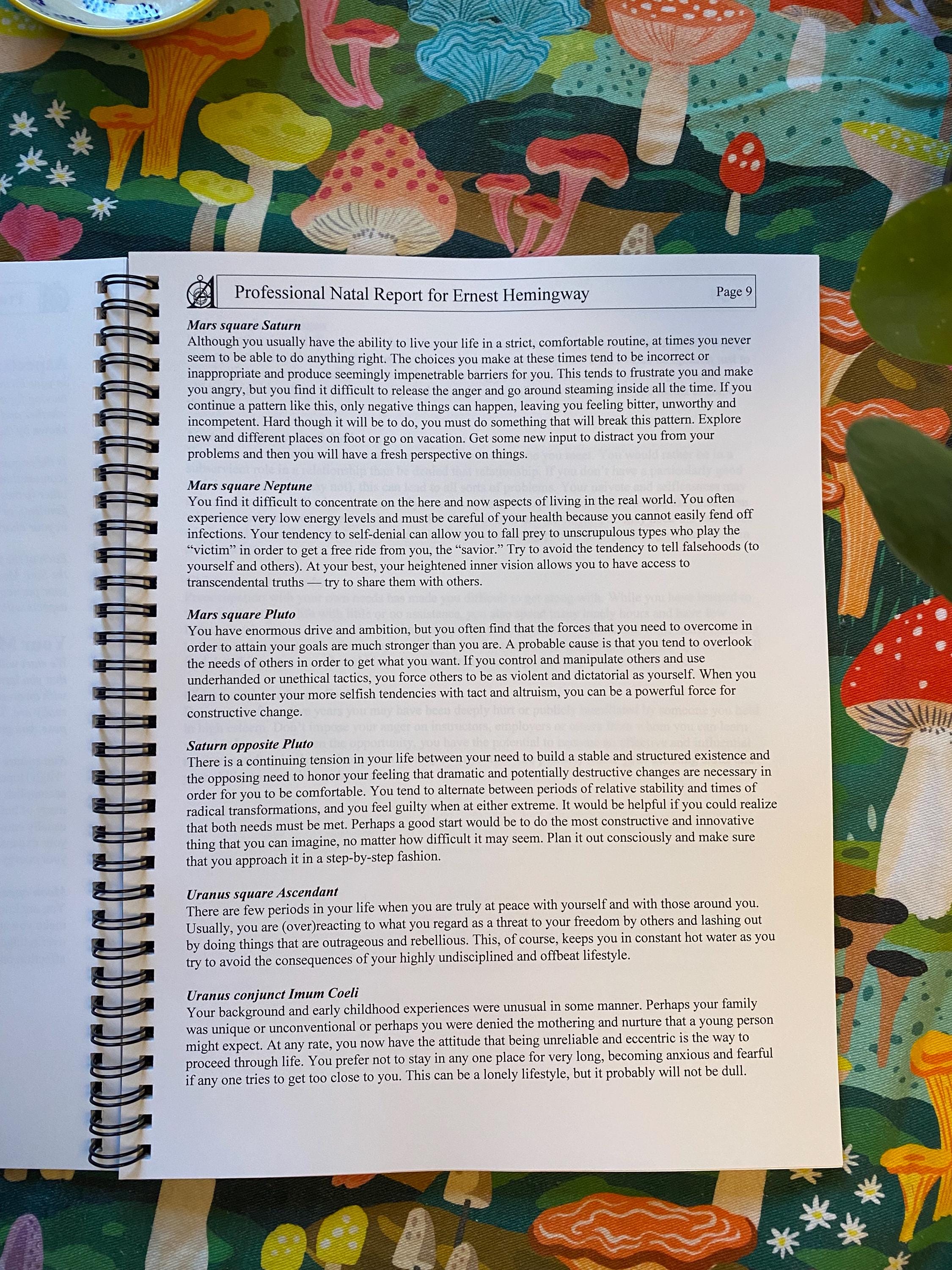 Personalized Astrology Birth Chart Book | Custom Natal Report, Journal ...