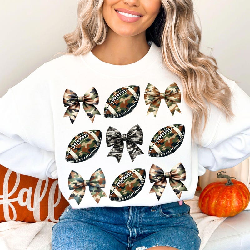 Camo Cheer Bow - Etsy