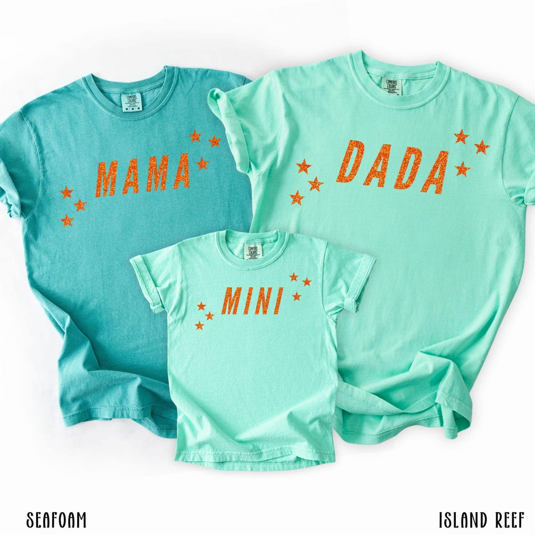 Mama Dada Mini Matching Family Outfits Mommy and Me Shirts 1st Birthday ...