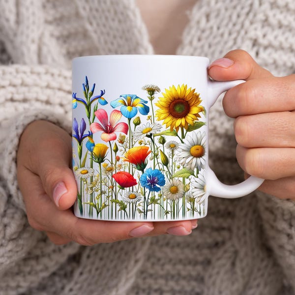 Flower Mugs - Etsy