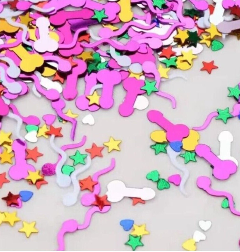 Sperm Confetti | Bachelorette Party Decorations | Vasectomy Party ...