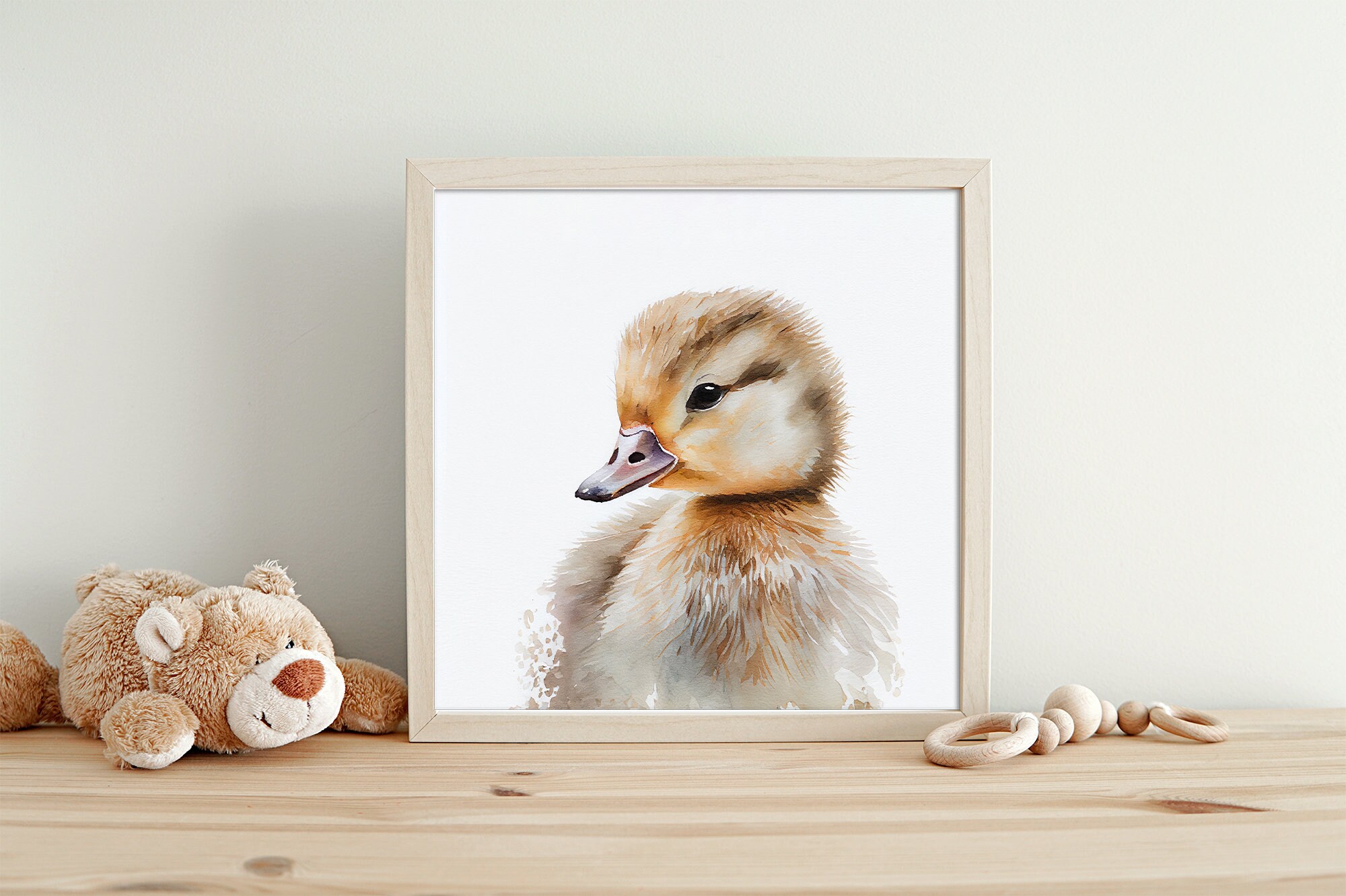 DIGITAL PRINTABLE, Cute Baby Duck Watercolor Artwork - Etsy