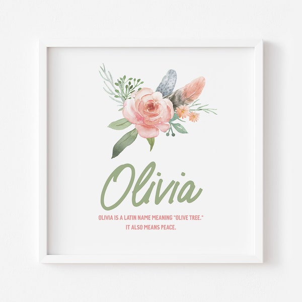 Olivia Name Art - Etsy