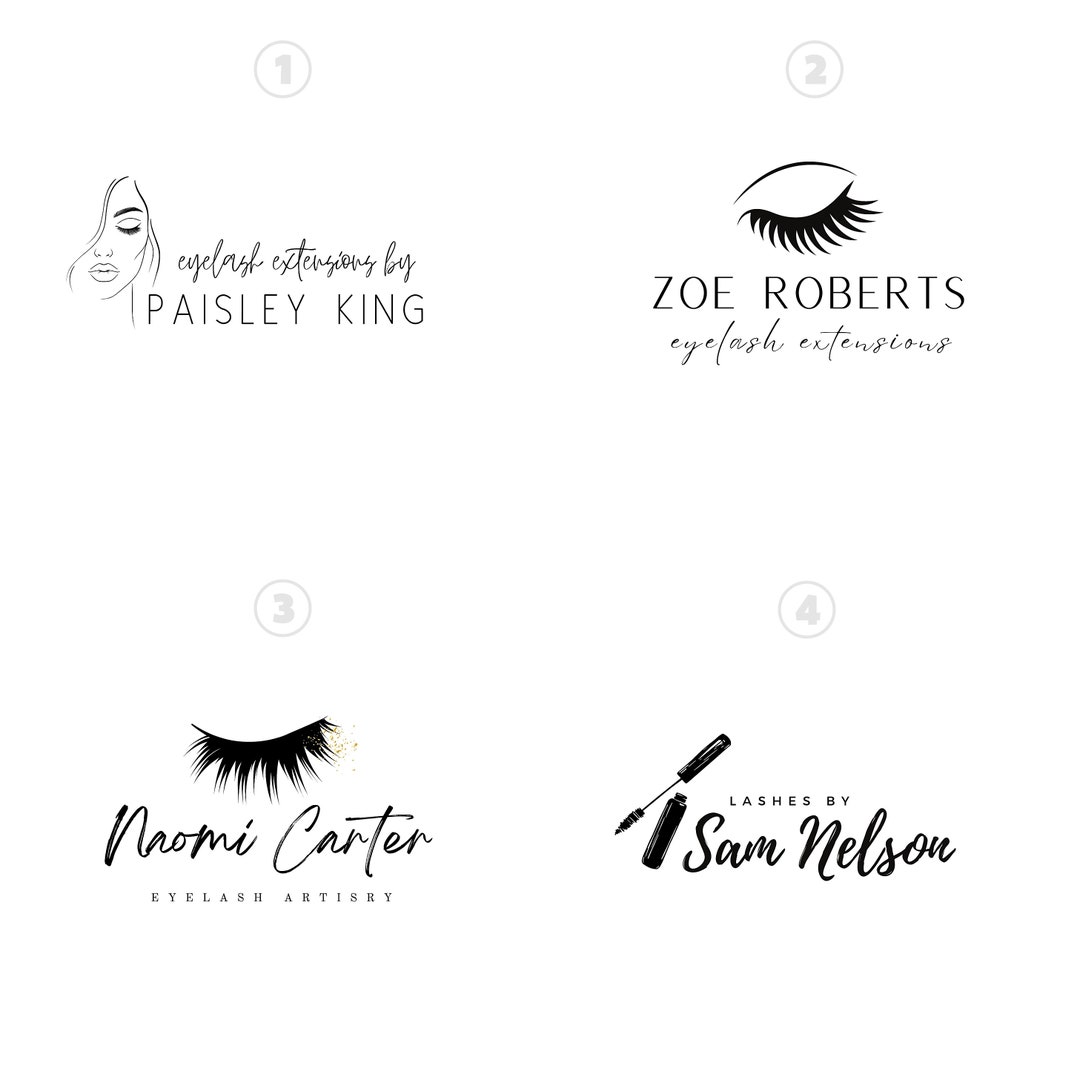 Premade LASH Technician LOGO DESIGN, Logo With Lashes Graphics - Etsy