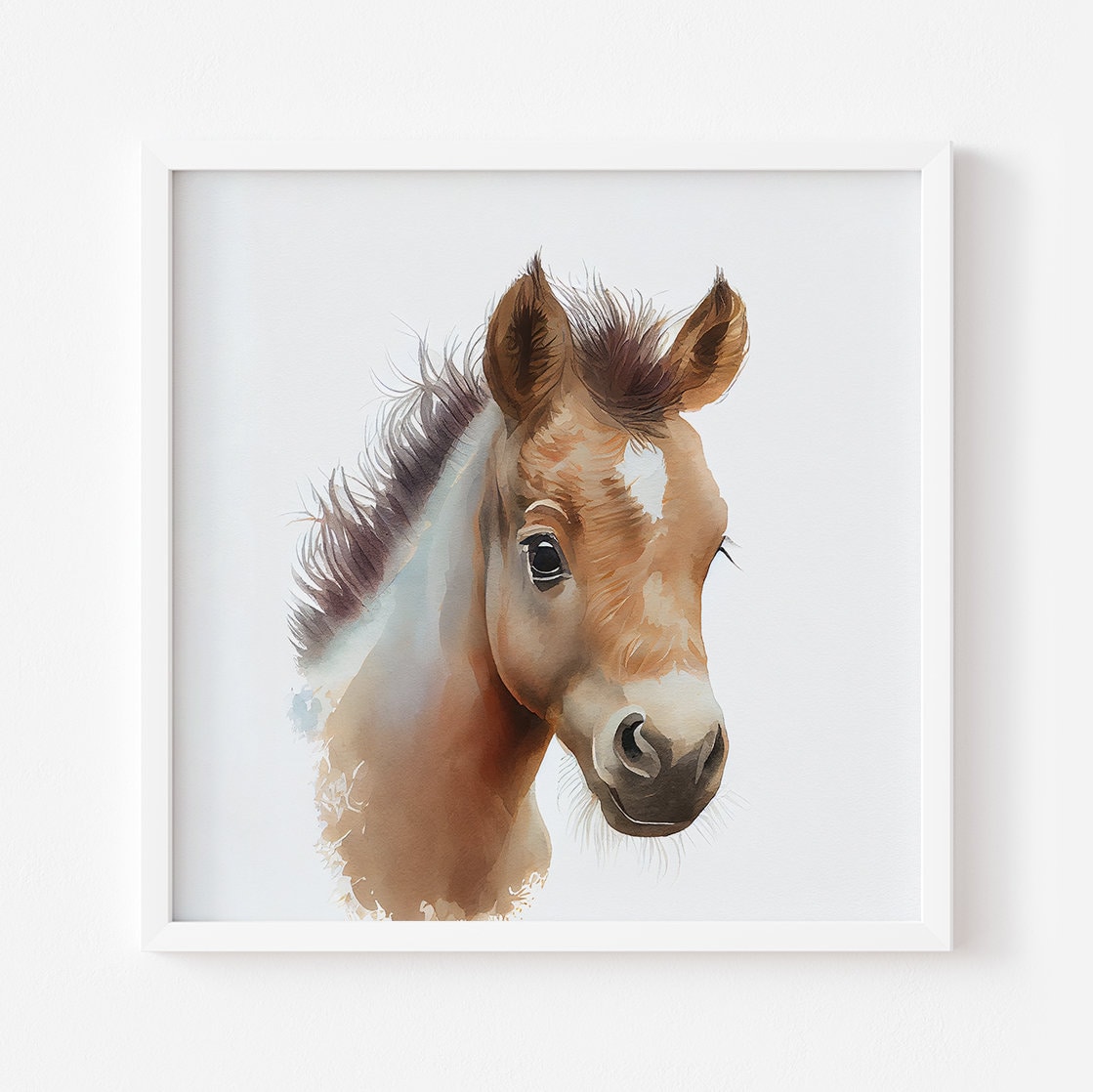 DIGITAL PRINTABLE, Baby Horse Watercolor Artwork - Etsy