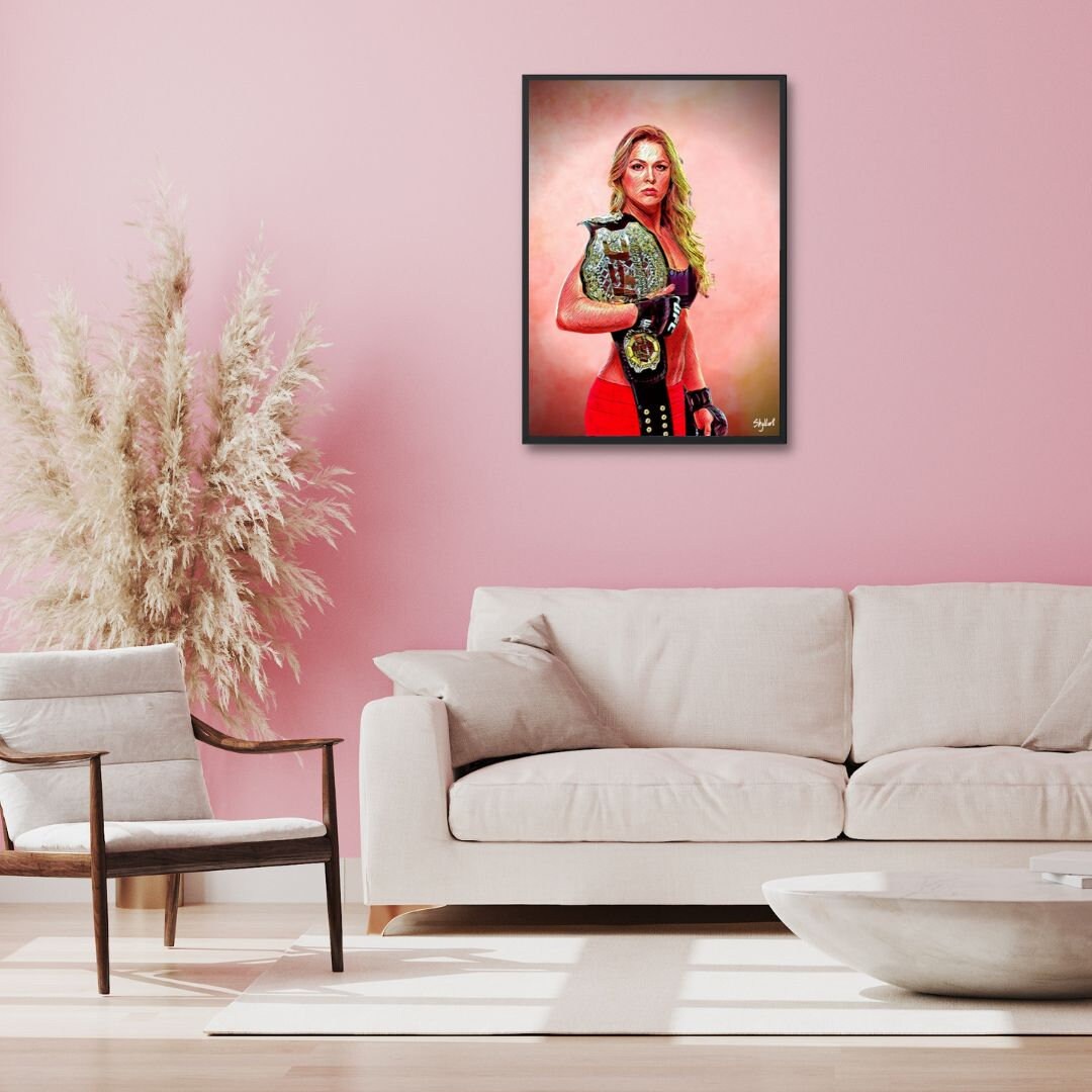 Ronda Rousey Wrestling MMA | Printable Digital Downloadable | SKYLLART ...