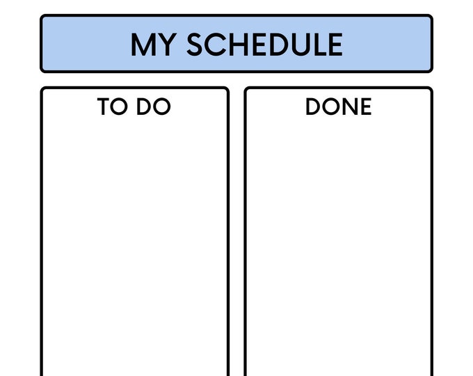 Visual Schedule - ABA, Autism - Etsy