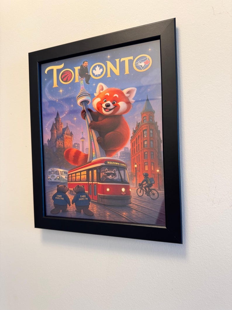 Turning Red Toronto Fantasy Poster | Digital File Download | Featuring ...