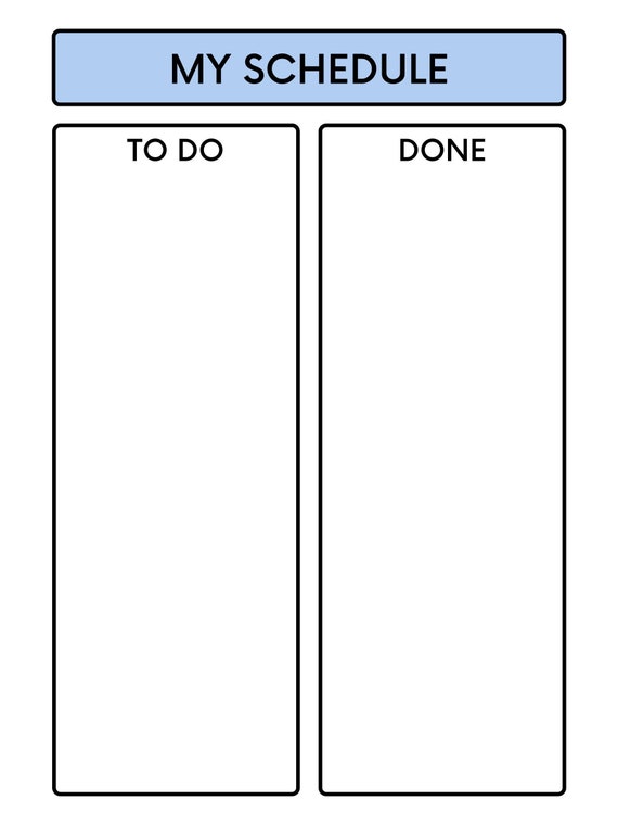 Visual Schedule ABA Autism - Etsy