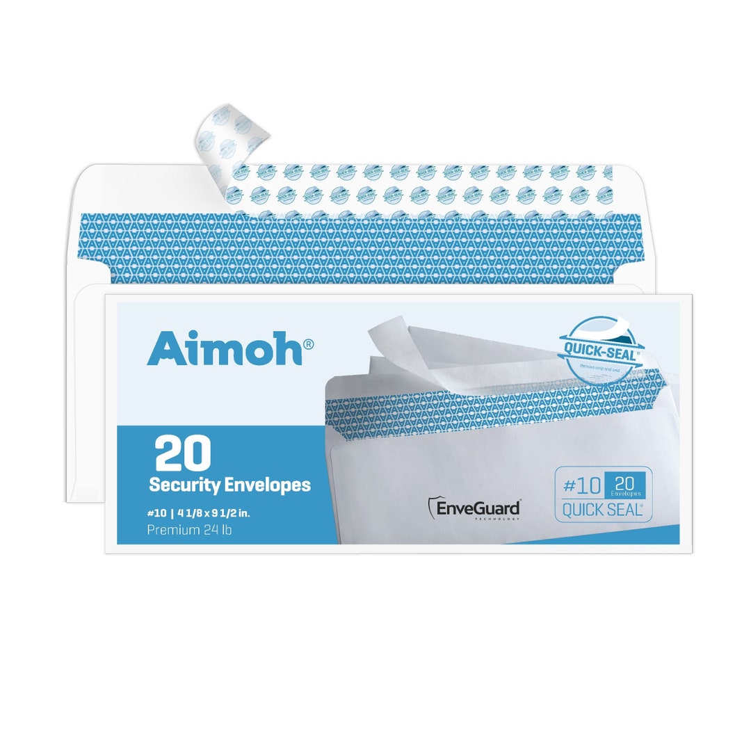 10 Envelopes No Window Quick-seal Security Tinted 20 Count - Etsy