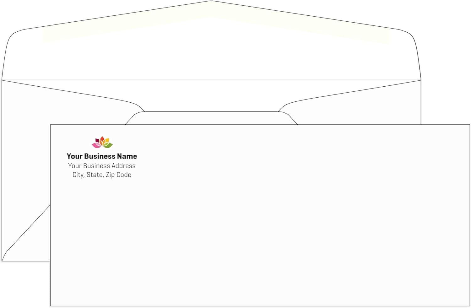 Custom Printed Envelopes, 10 Personalized Envelope With Logo and ...