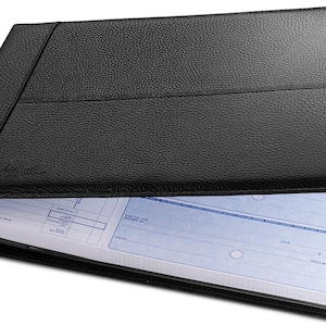 Leather Check Binder, Inkline Executive 7 Ring Check Binder, 500 Check ...