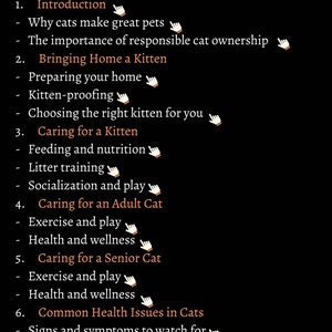 The Ultimate Guide to Cat Care: From Kitten to Senior. E-book, PDF Book ...