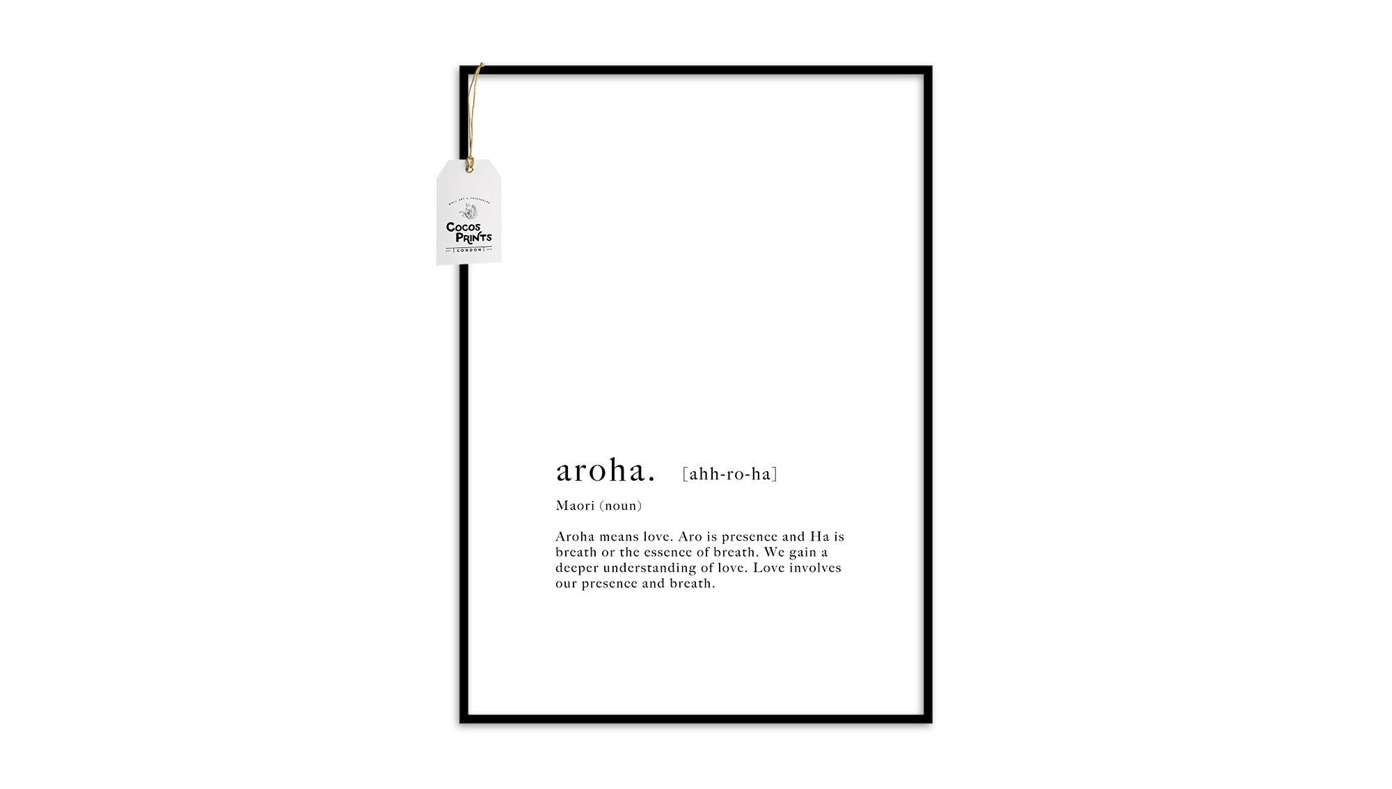 Aroha Poster Typography Printable Definition Poster New Zealand Wall ...