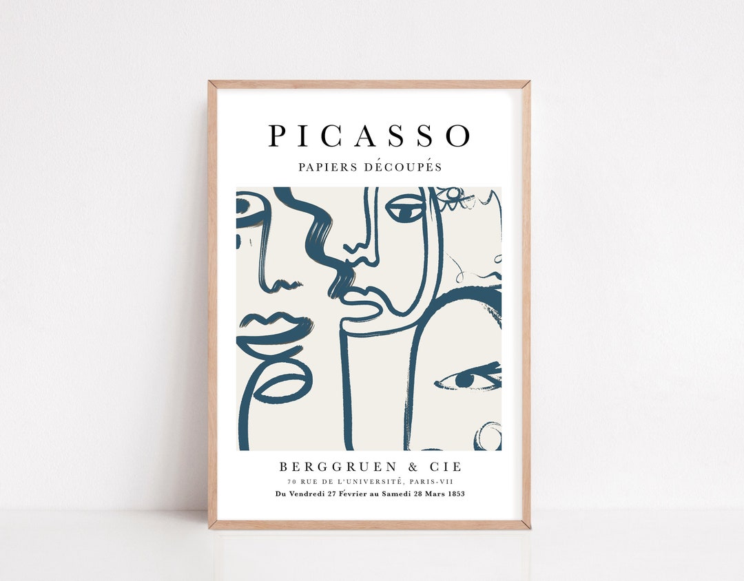 Picasso Museum Poster Abstract Printable Picasso Exhibition Poster ...