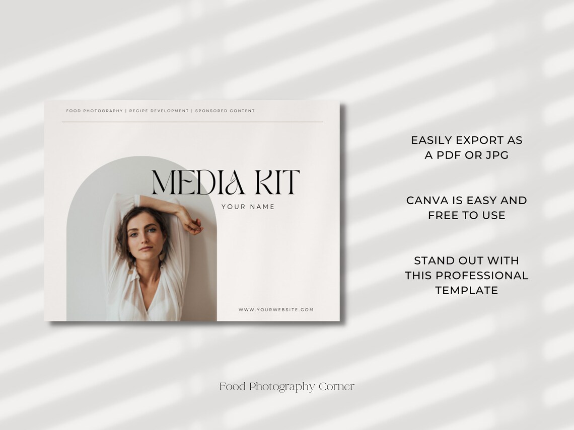 Media Kit Template / Social Media Kit / Media Kit Canva / Influencer ...