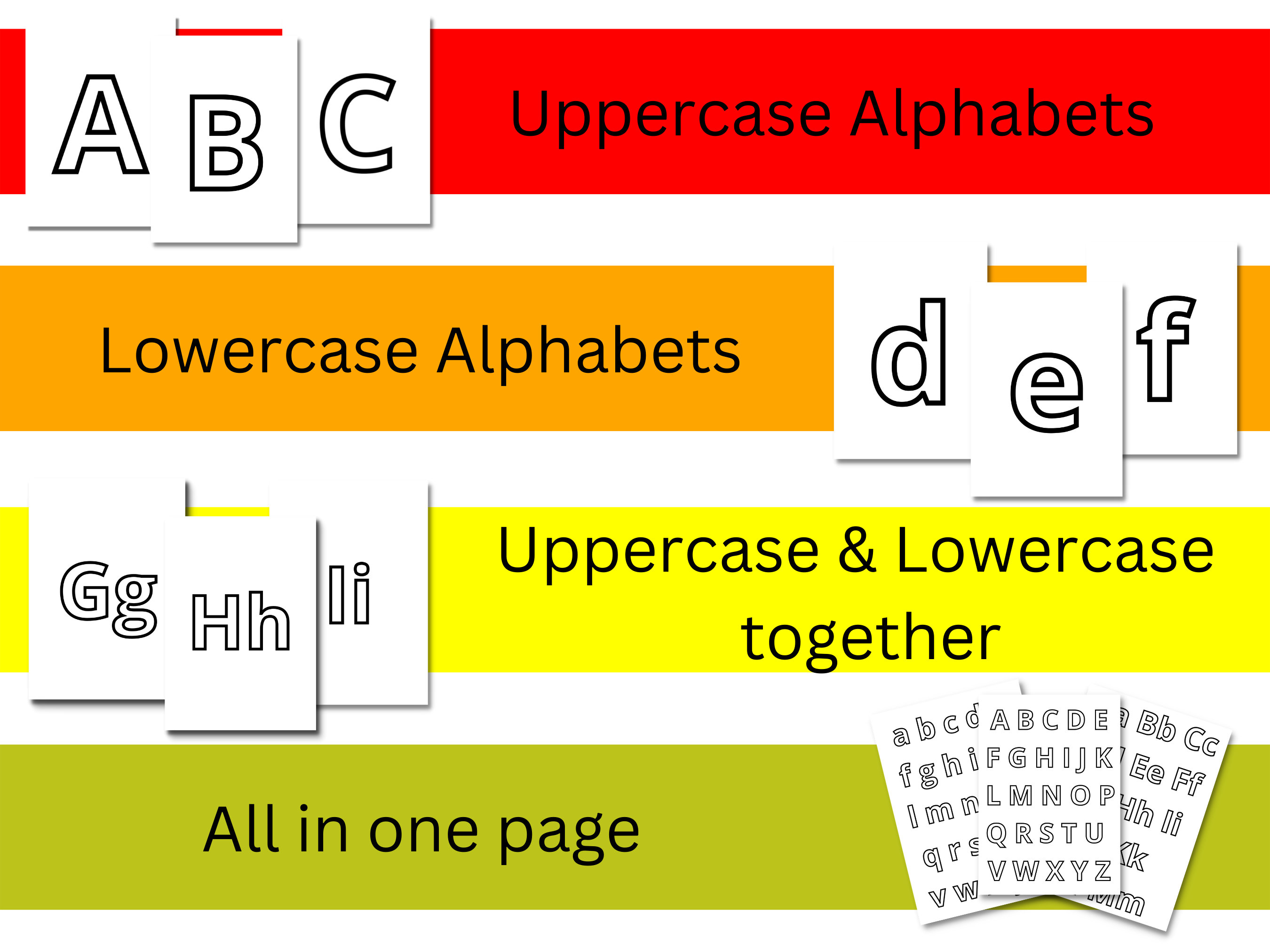 Printable Alphabet Uppercase Lowercase, English Alphabet Coloring Page ...