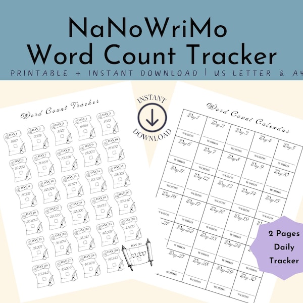 Nanowrimo - Etsy