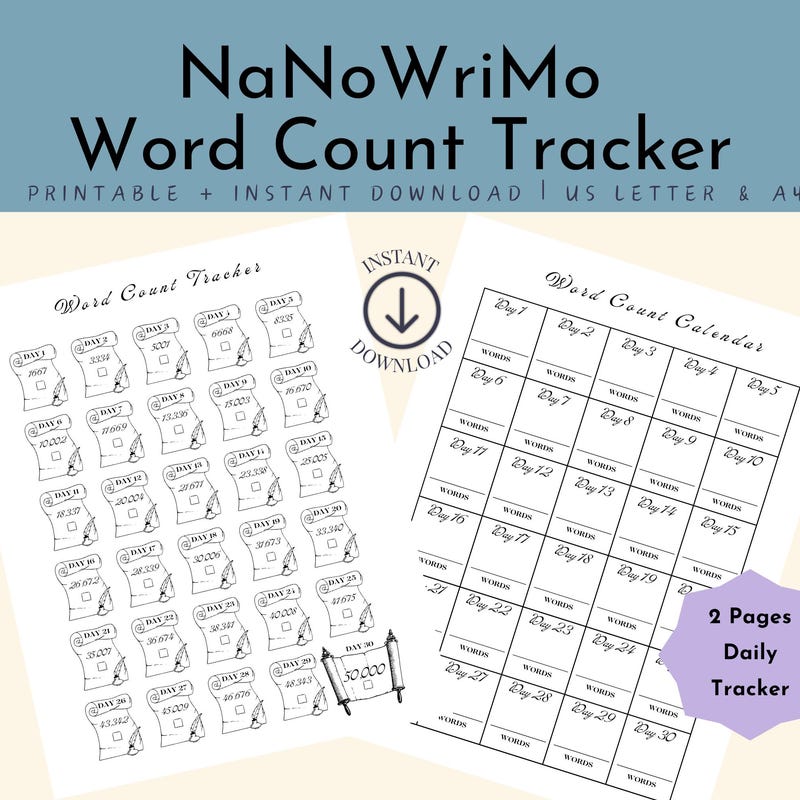 Nanowrimo - Etsy