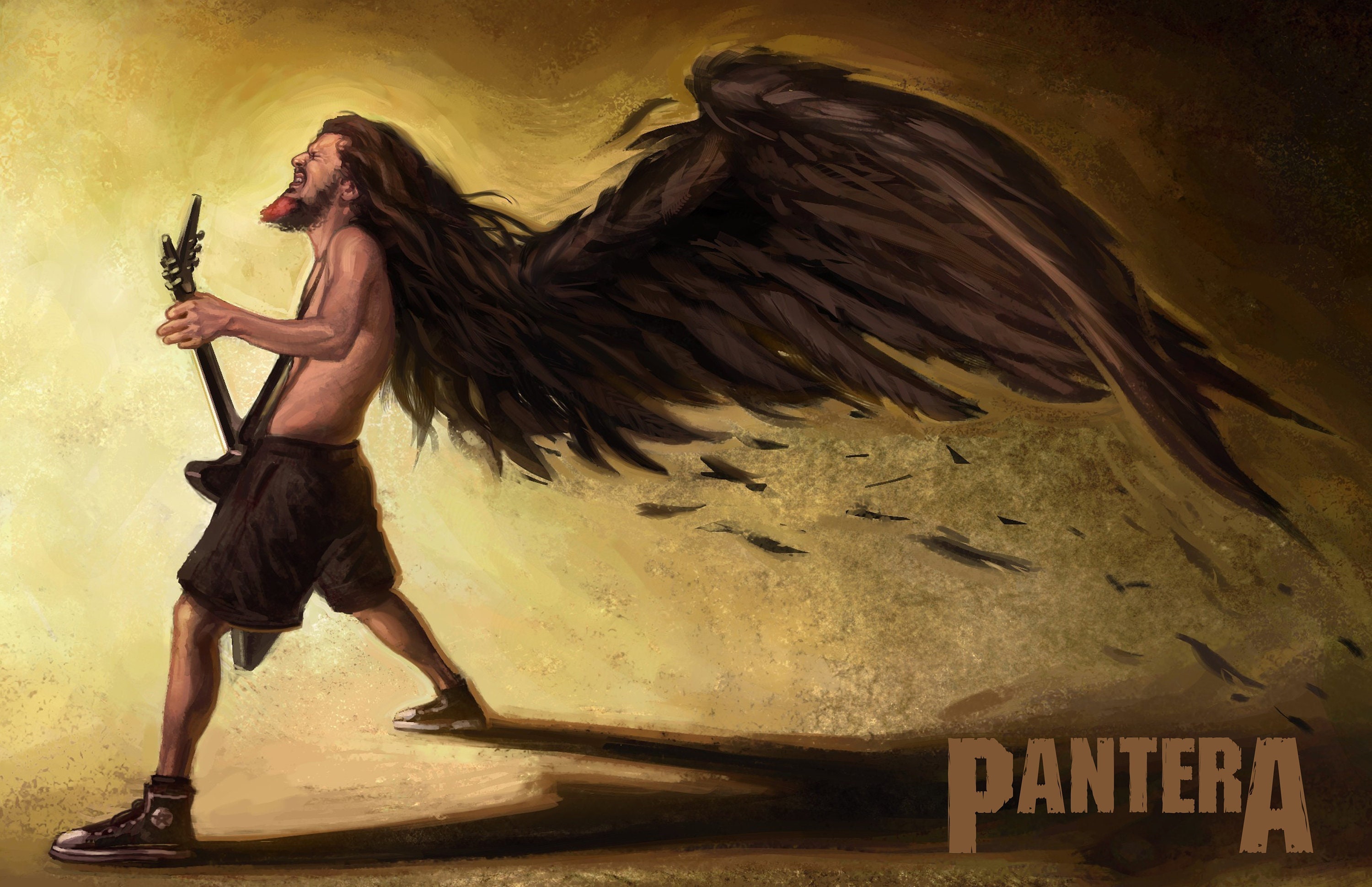 Dimebag Darrell Wings - Pantera Digital Poster (11x17) - Etsy
