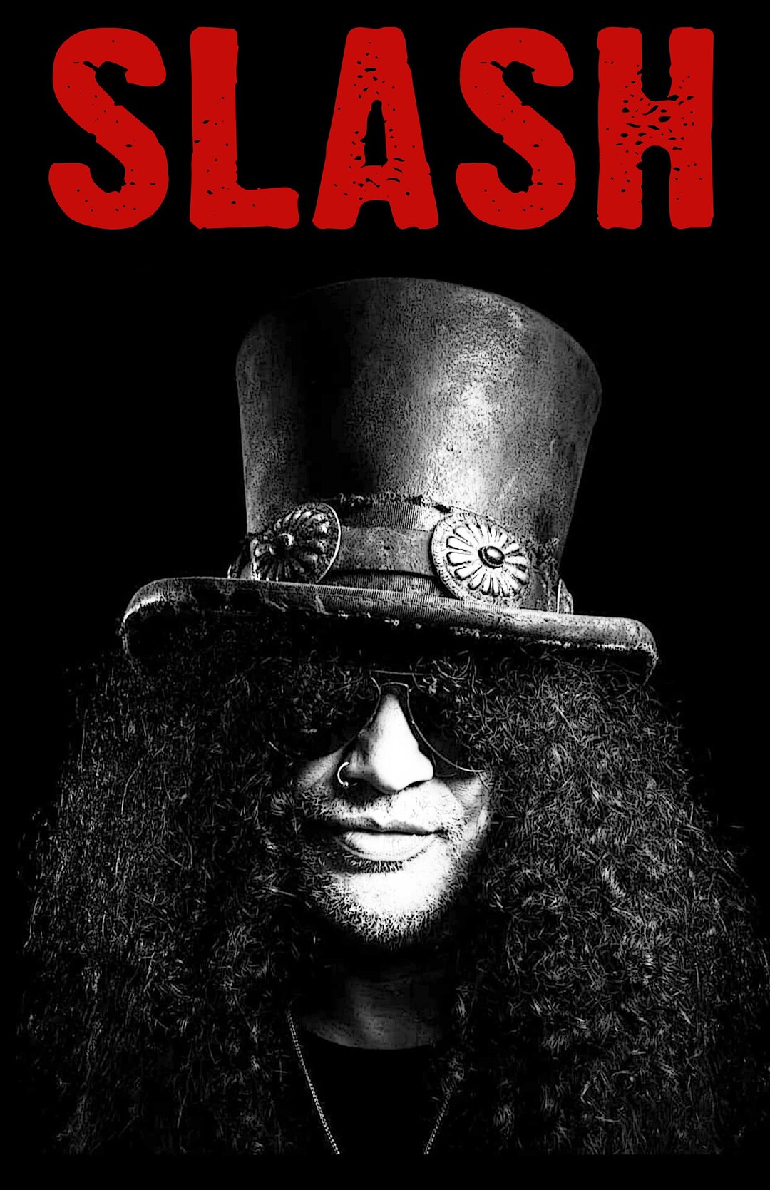 SLASH - Black & White Portrait - Digital Print Poster (11x17) - Etsy