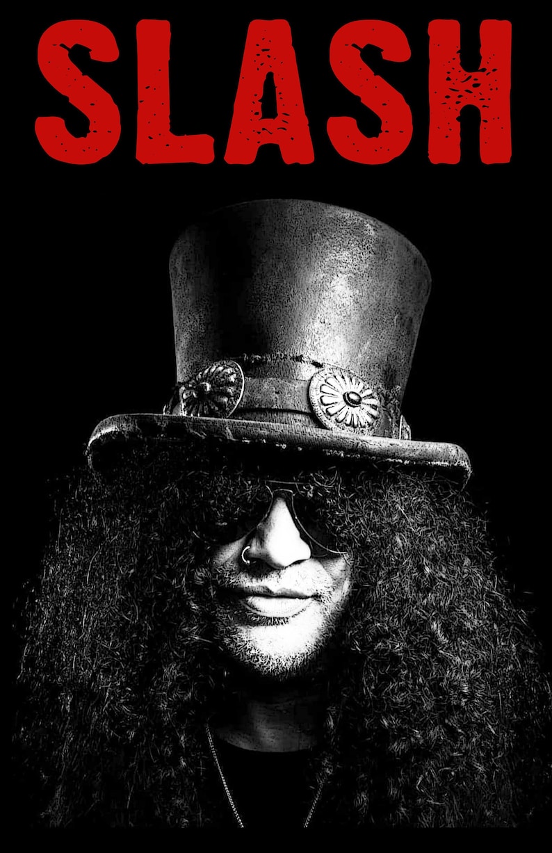 SLASH - Black & White Portrait - Digital Print Poster (11x17) - Etsy