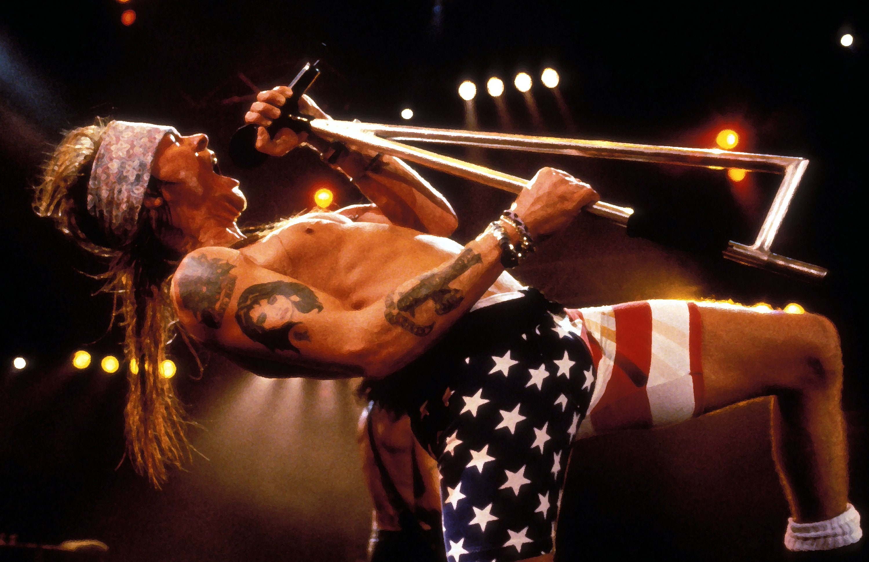 W Axl Rose Rio '91 Scream Digital Print Poster 11x17 - Etsy