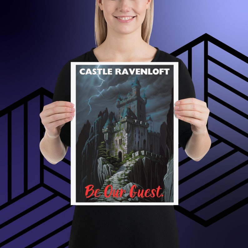 Castle Ravenloft Tourism Poster Barovia Ravenloft D&D Art - Etsy