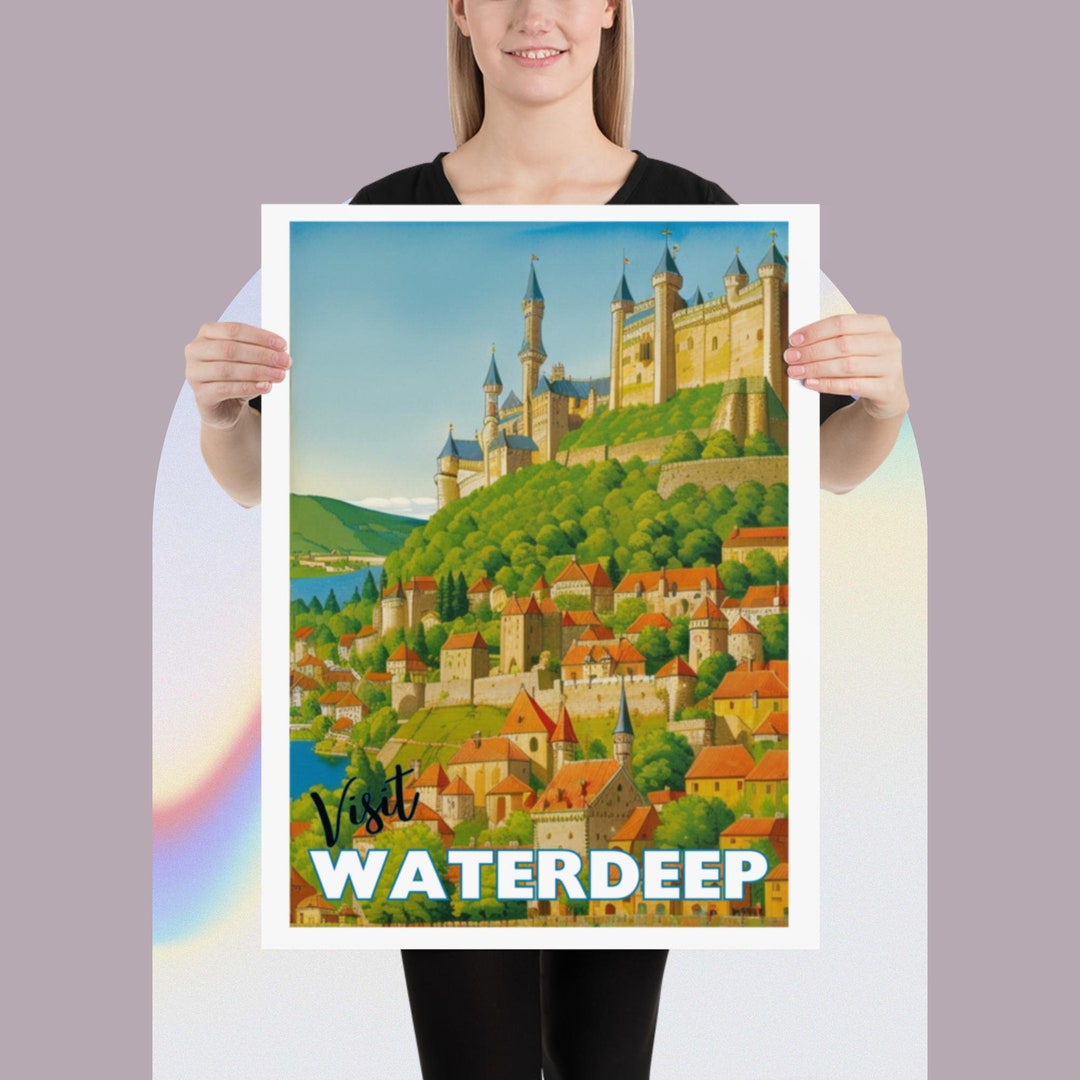 Waterdeep Tourism Poster - Sword Coast D&D Art - Etsy